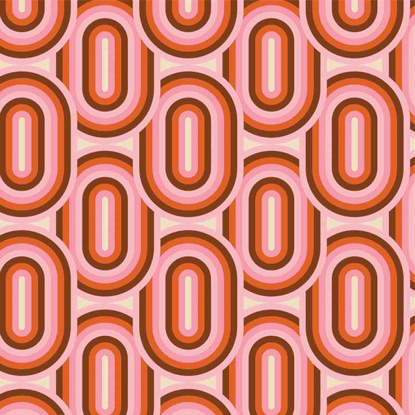 70's Retro Seamless Pattern. 60s and 70s Aesthetic Style Wallpaper Gir ...